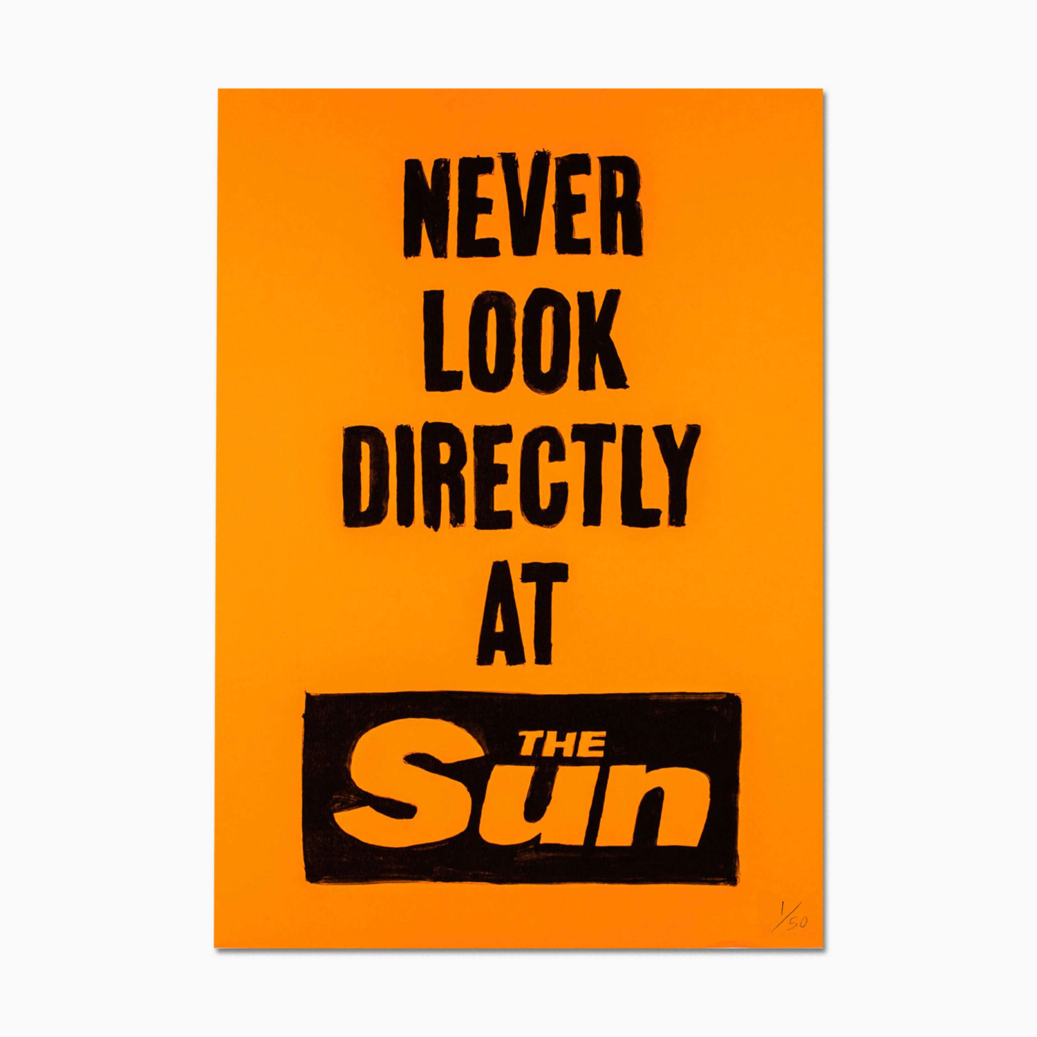 'Never Look Directly At The Sun' (Orange) - Hats Richardson | Stopwatch ...