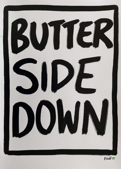 BUTTER SIDE DOWN (ORIGINAL) - Matt Eley | Stopwatch Gallery | Art Gallery