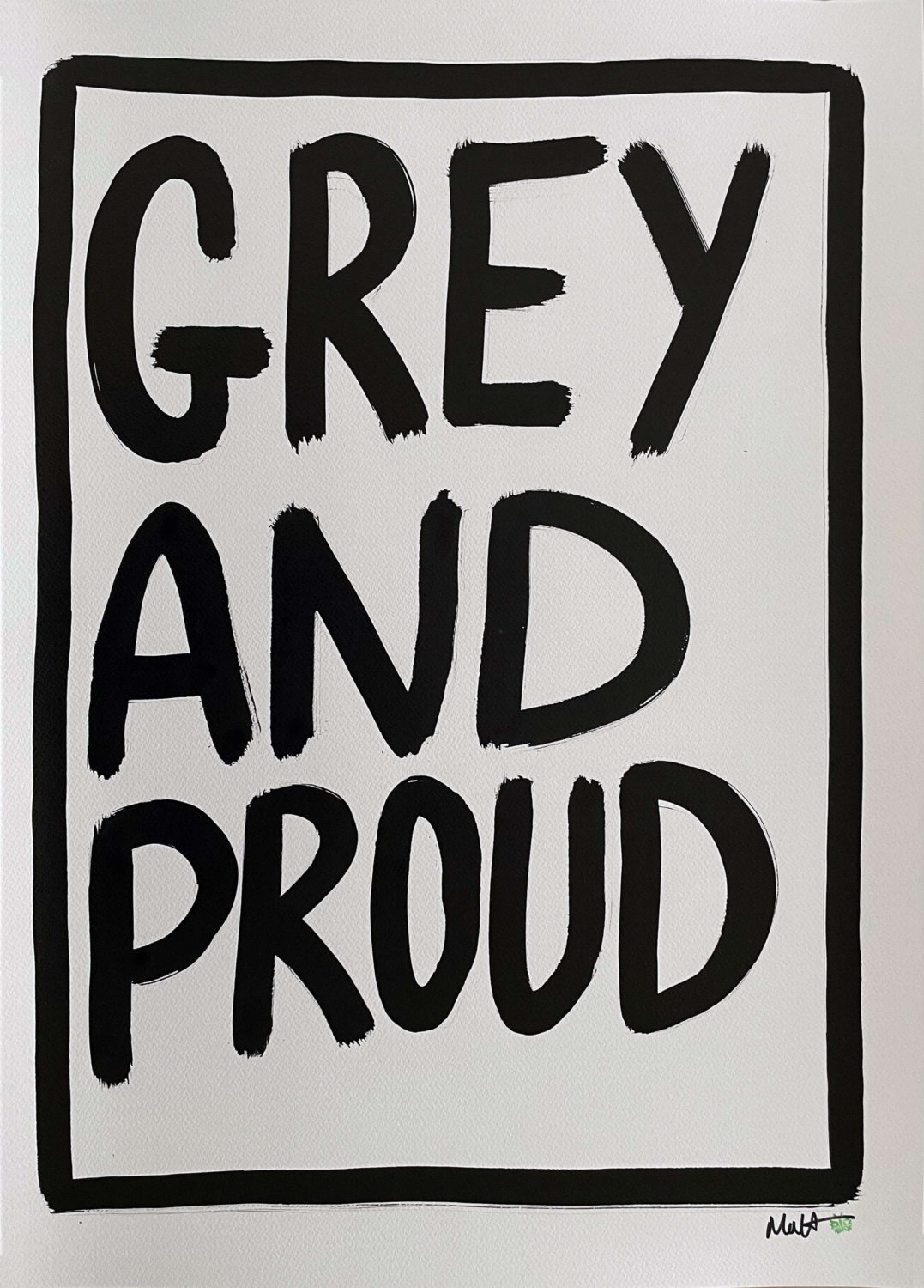 GREY AND PROUD (ORIGINAL) - Matt Eley | Stopwatch Gallery | Art Gallery