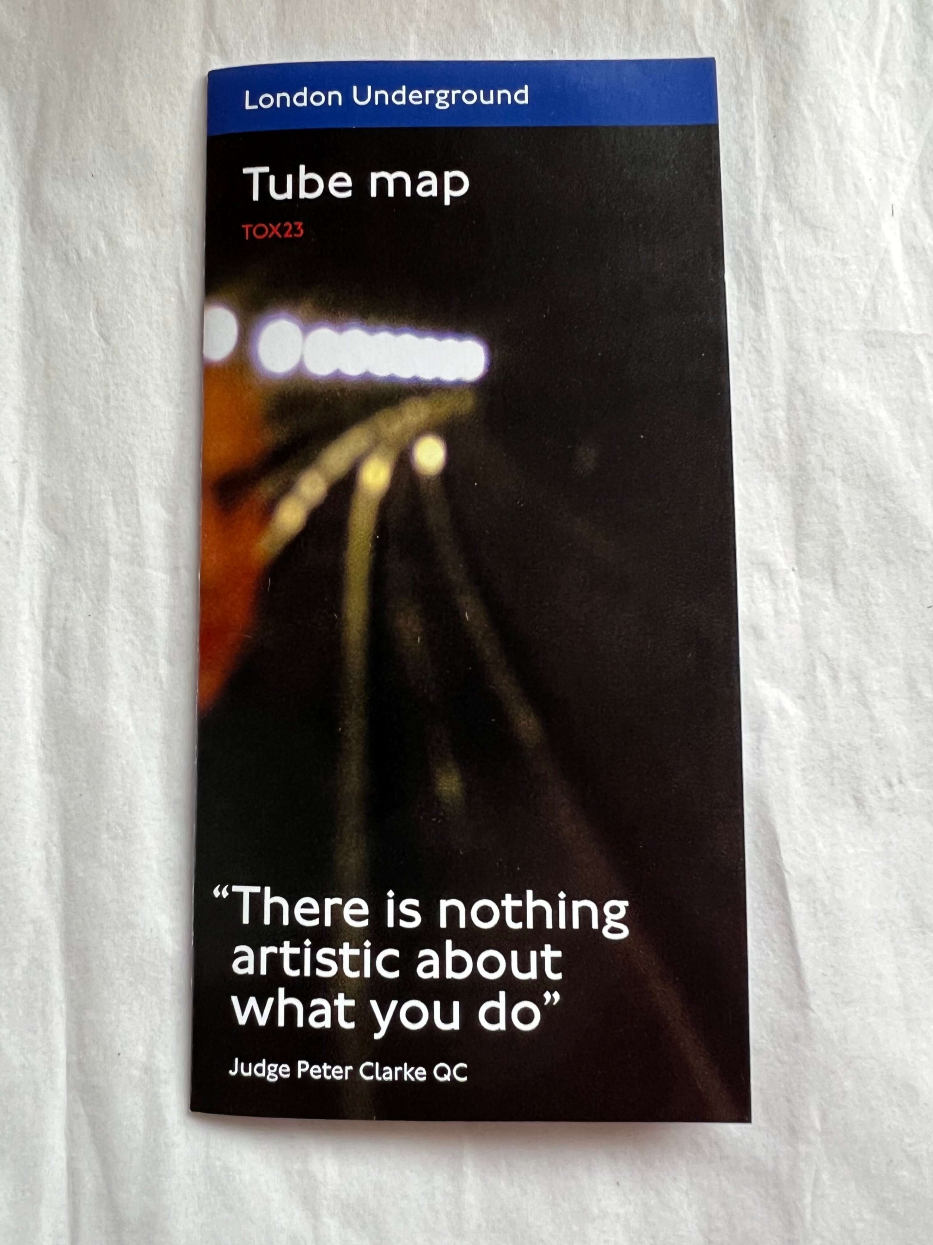 London Underground Map - TOX23 aka TOX | Stopwatch Gallery | Art