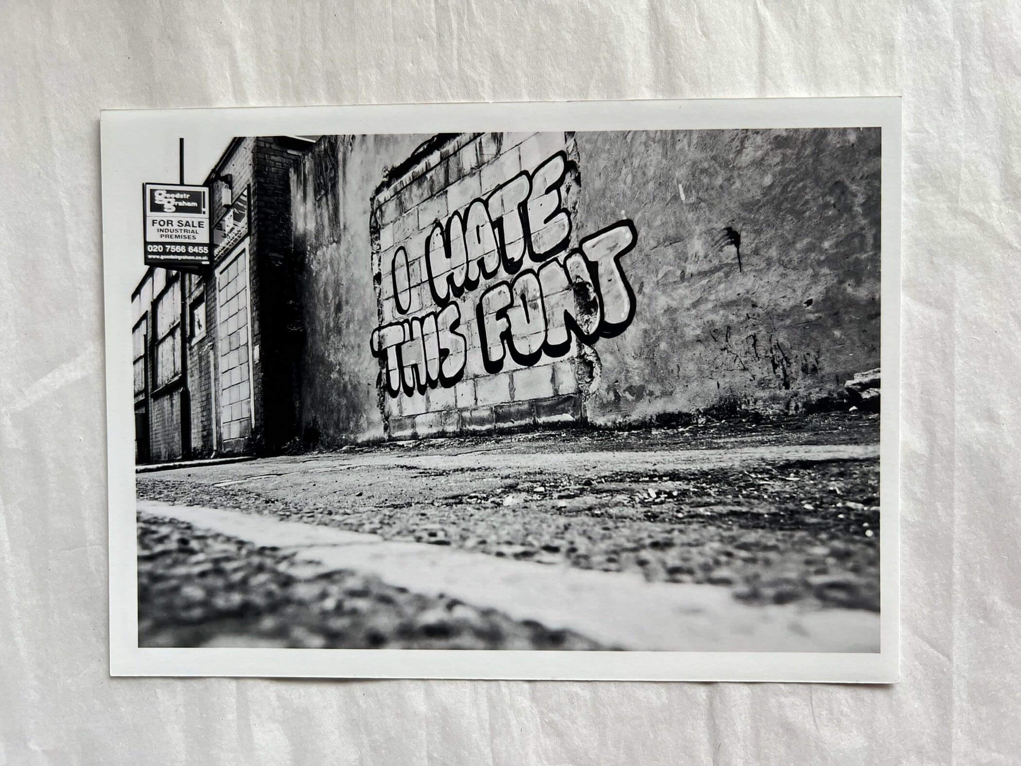 I Hate This Font (White Border) - Martin Bull x Banksy | Stopwatch ...